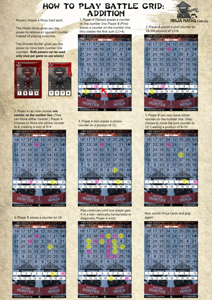 Battle Grid [Single Teacher Licence] | Ninja Maths