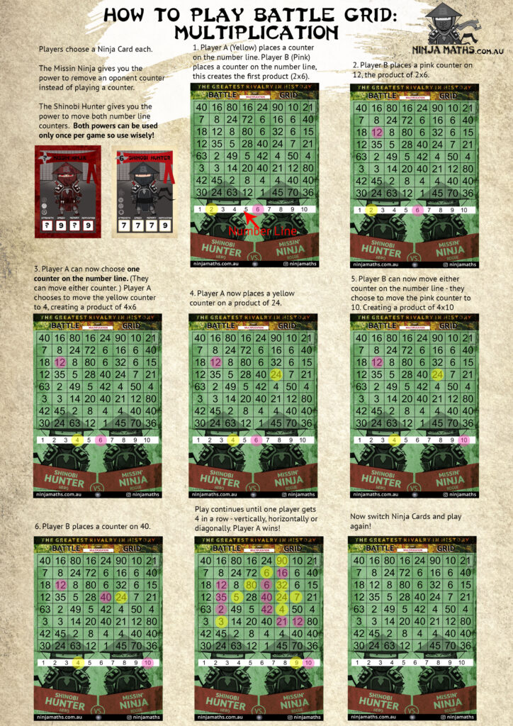 Battle Grid [Single Teacher Licence] | Ninja Maths